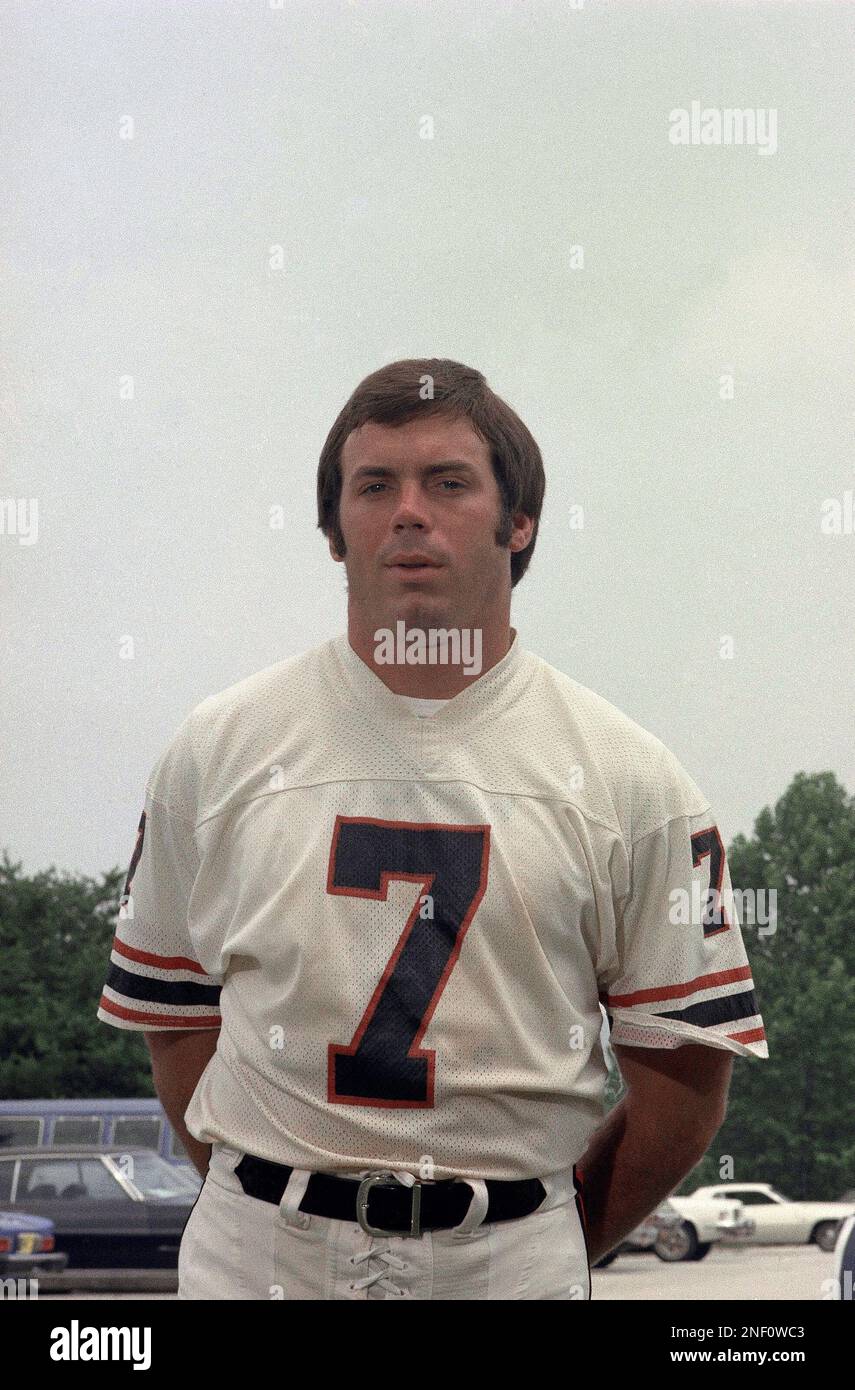 Shown in photo is Pat Sullivan (7) QB, of Atlanta Falcons football team ...