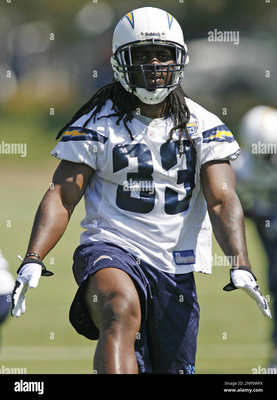 San Diego Chargers running back Gartrell Johnson runs a drill during ...