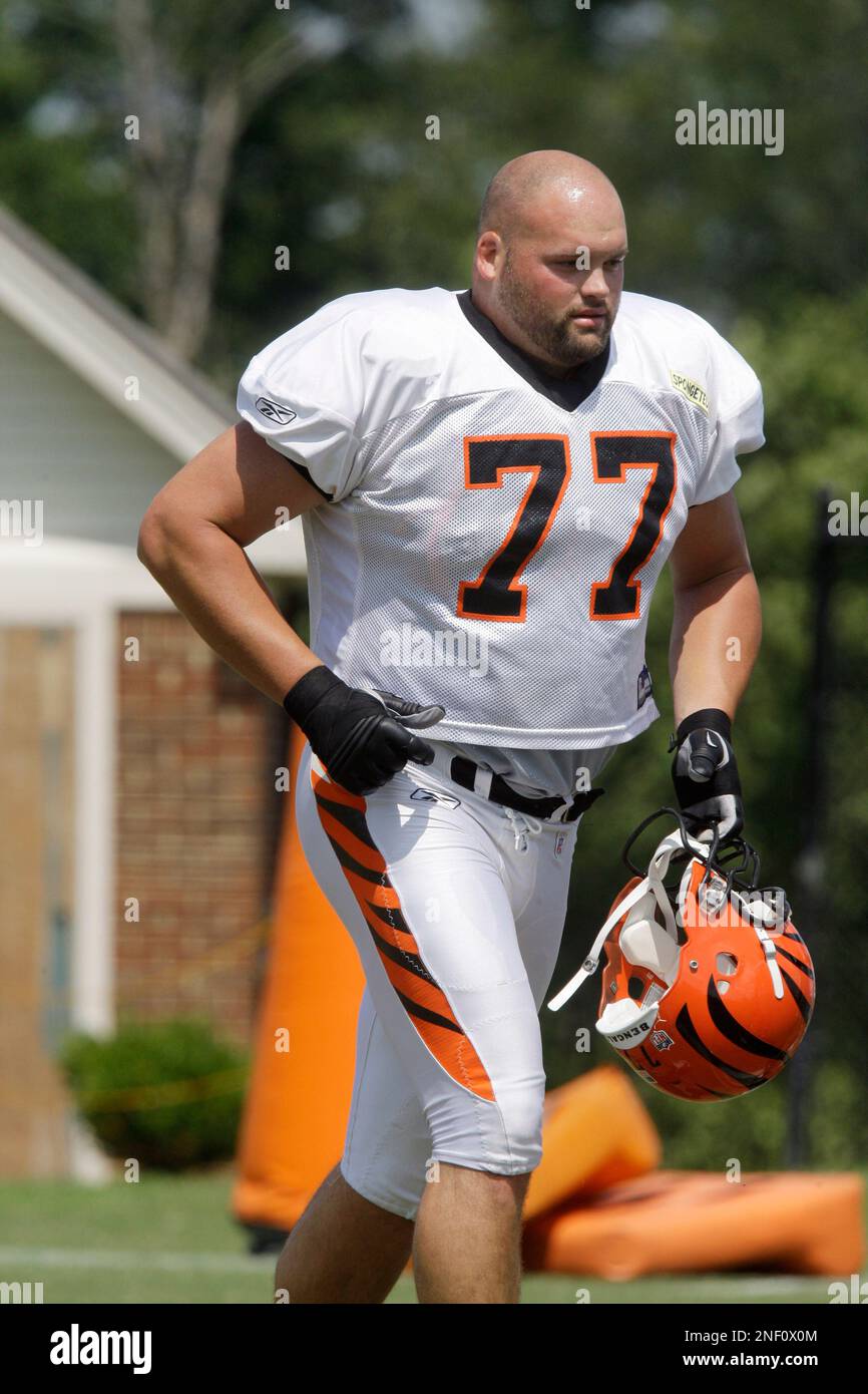 Cincinnati Bengals tackle Andrew Whitworth during practice at their NFL ...