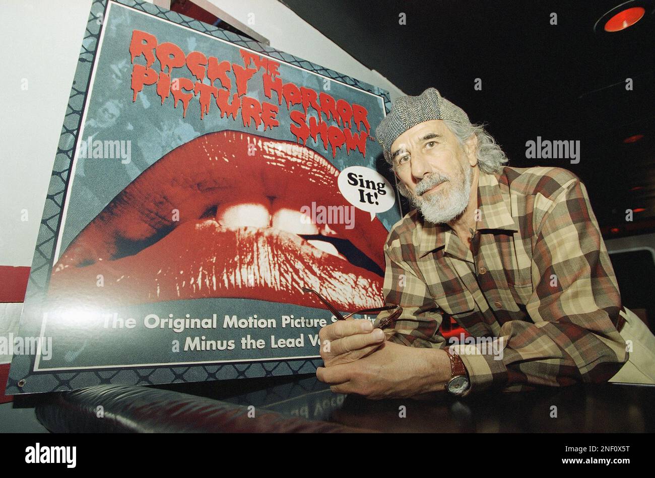 Lou Adler appears next a poster for “The Rocky Horror Picture Show” at ...