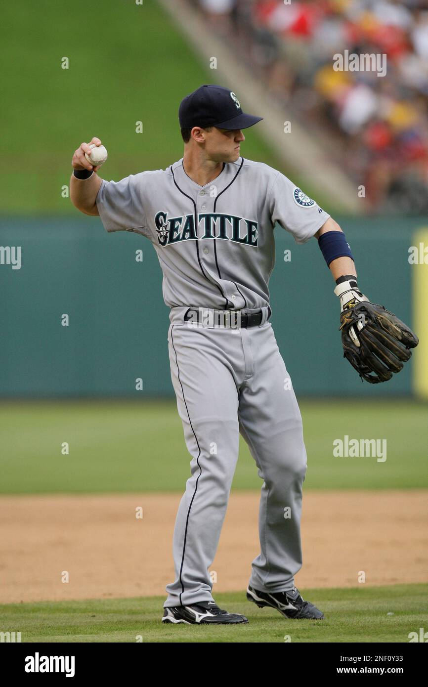Seattle Mariners third baseman Jack Hannahan during a baseball game ...