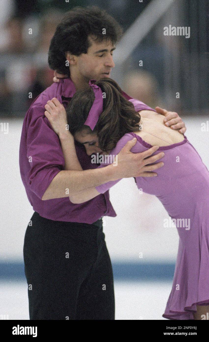 The French ice dancing pairs, brother and sister, Paul and Isabelle ...