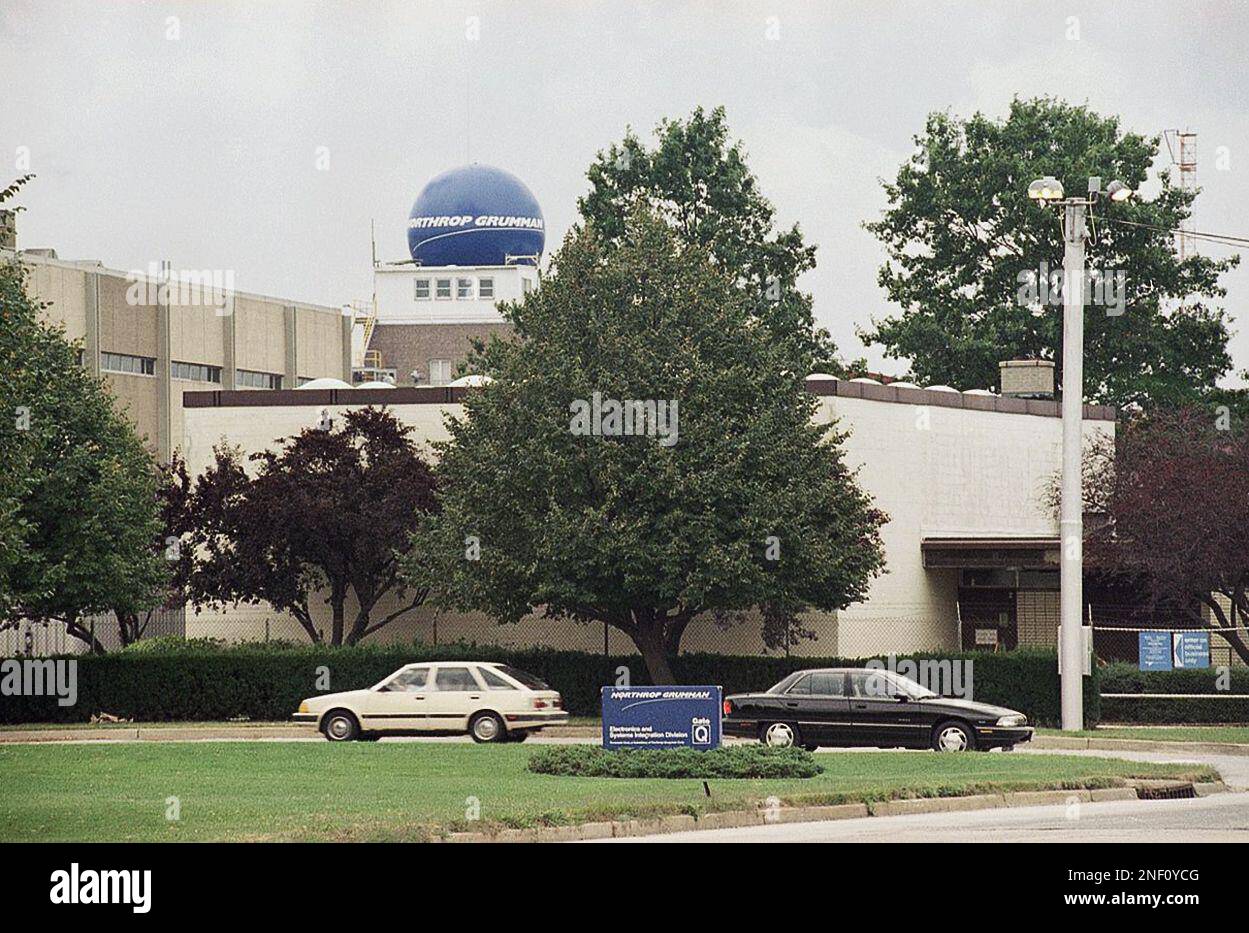 The Northrop Grumman plant is seen at the change of shifts in Bethpage ...