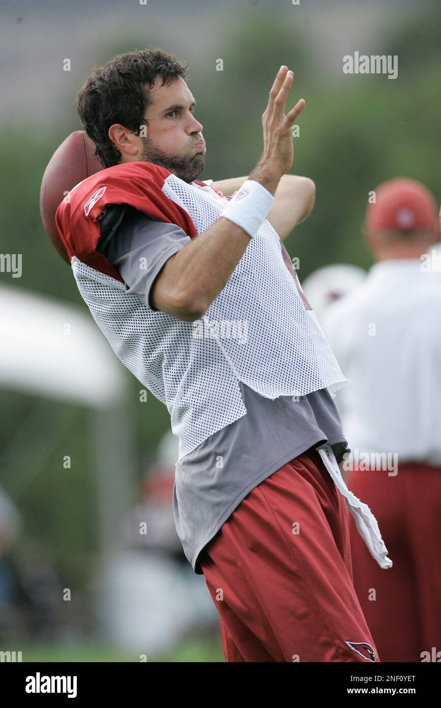 Arizona Cardinals quarterback Matt Leinart throws during an NFL ...