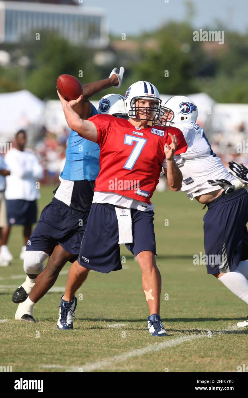 Tennessee Titans quarterback Patrick Ramsey (7) is shown in action ...