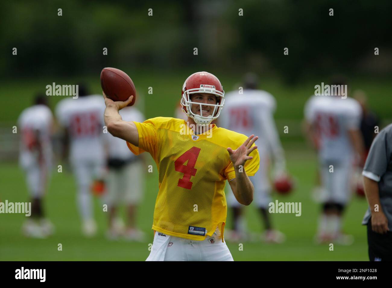 Kansas City Chiefs quarterback Tyler Thigpen (4) during NFL football ...