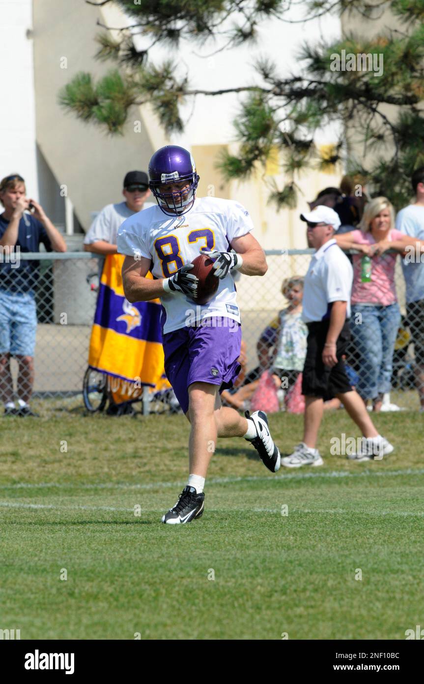 Minnesota Vikings tight end Jeff Dugan during NFL football training ...