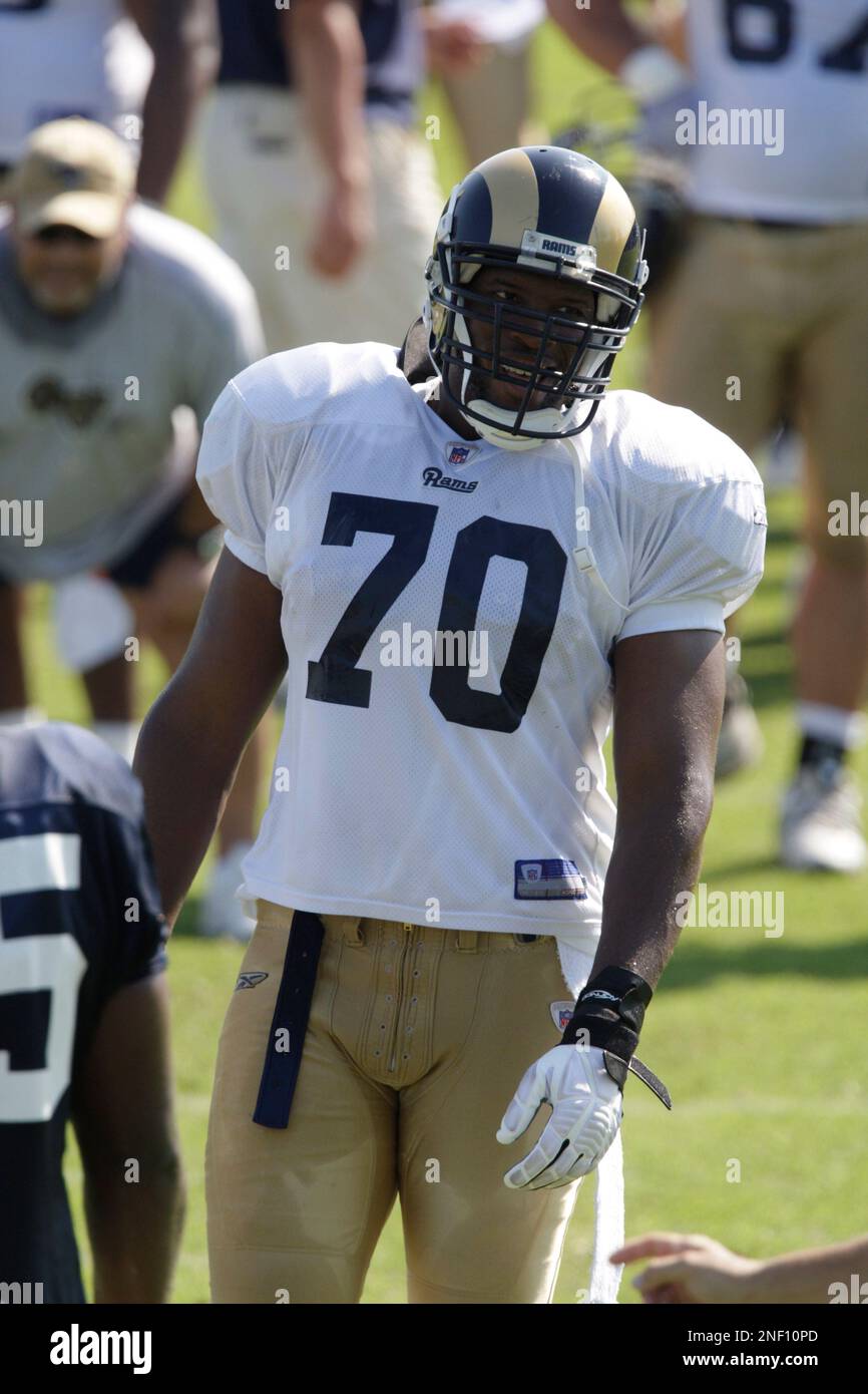 St. Louis Rams offensive tackle Alex Barron is seen during NFL football ...