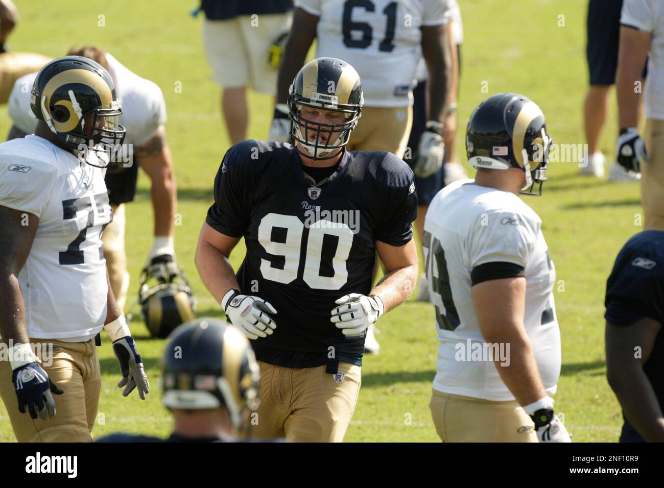 St. Louis Rams defensive tackle Adam Carriker is seen during NFL ...