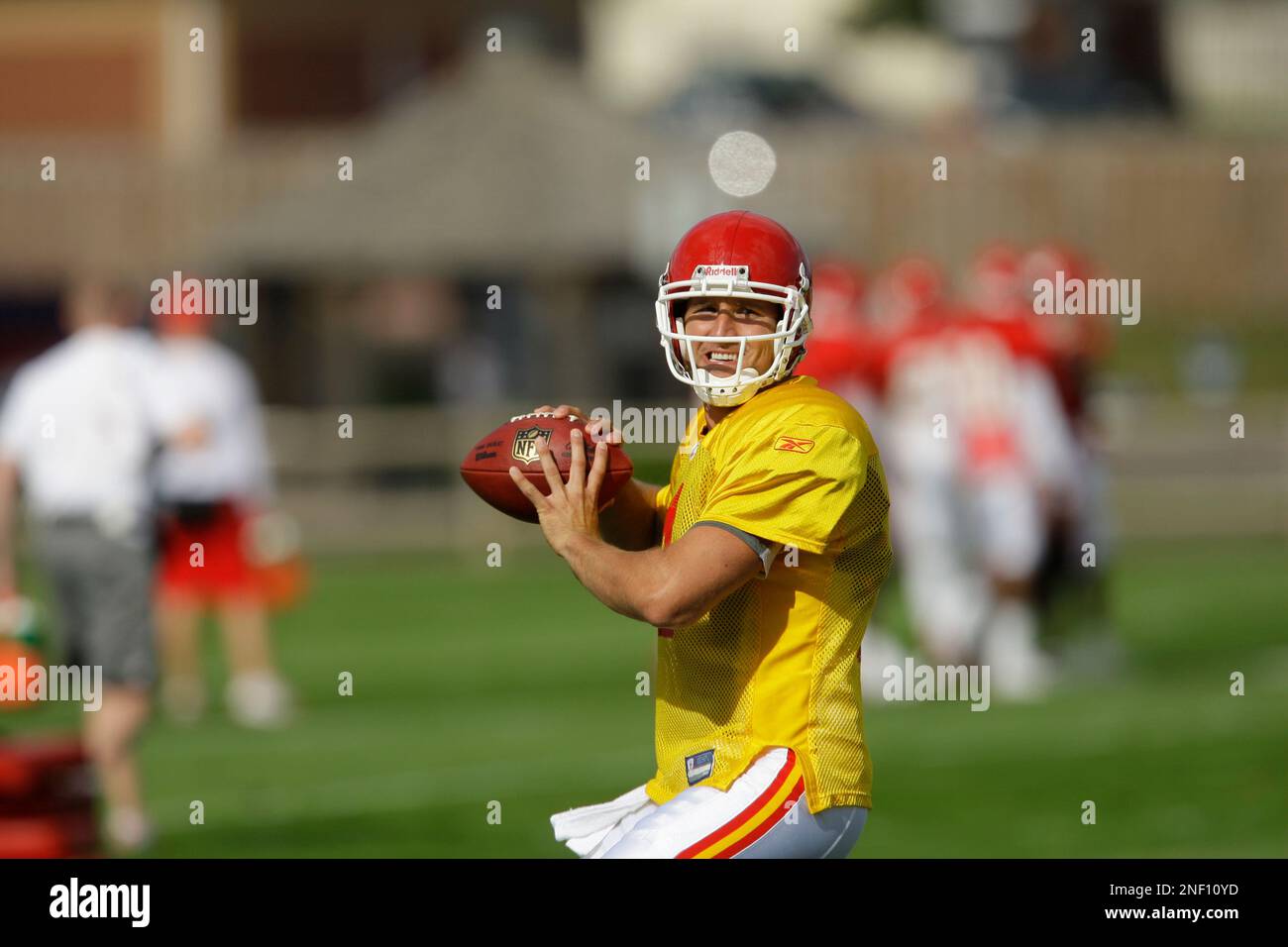 Kansas City Chiefs quarterback Tyler Thigpen (4) during NFL football ...