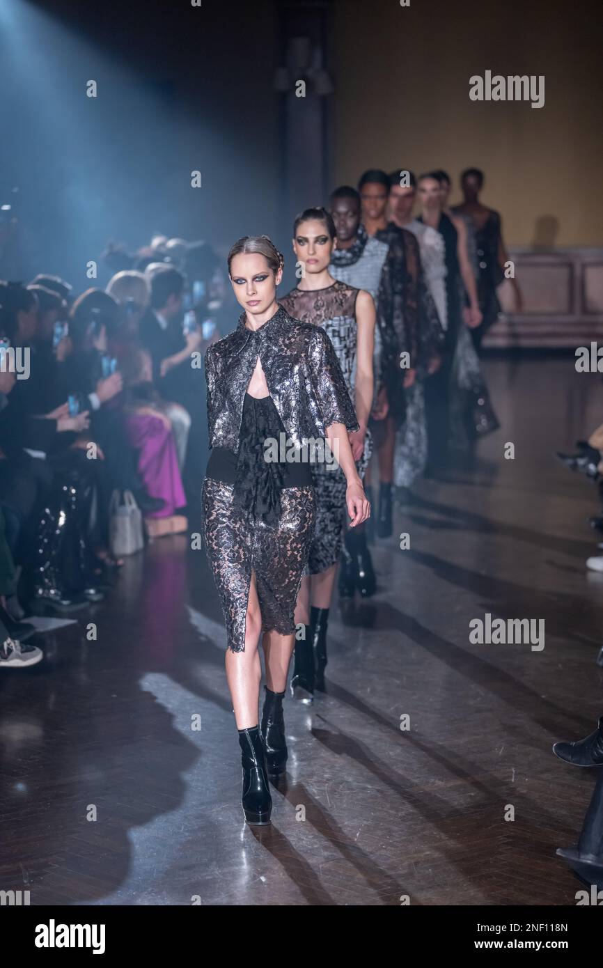 Models walk the Frederick Anderson NYFW AW23 Runway Show at Prince ...