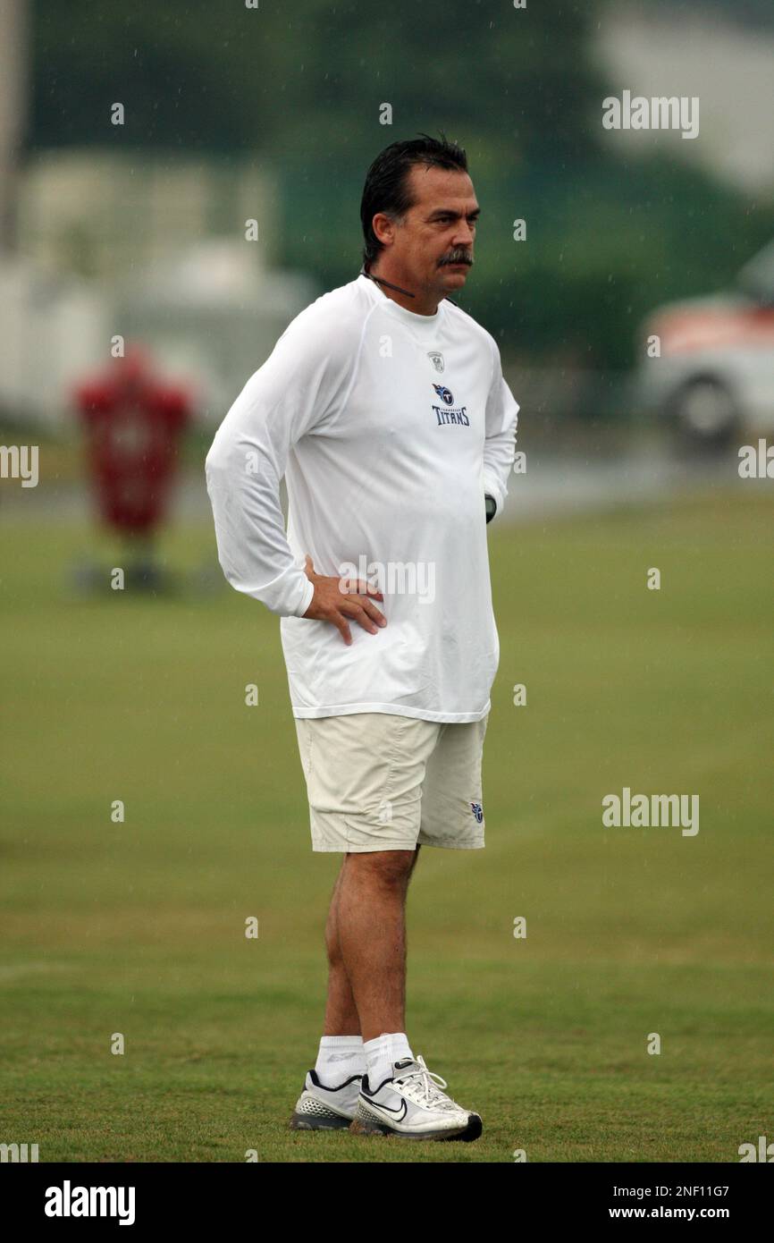 Tennessee Titans head coach Jeff Fisher watches his team during NFL ...