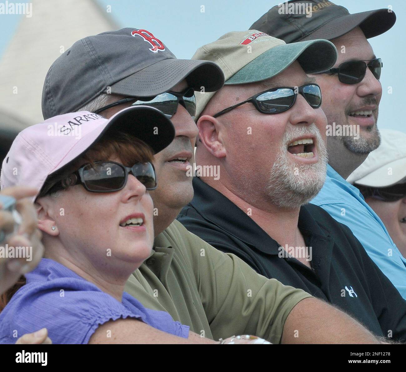 From left, Linda Stocker, Ted Long and Dan Stocker, from Easton, Pa ...