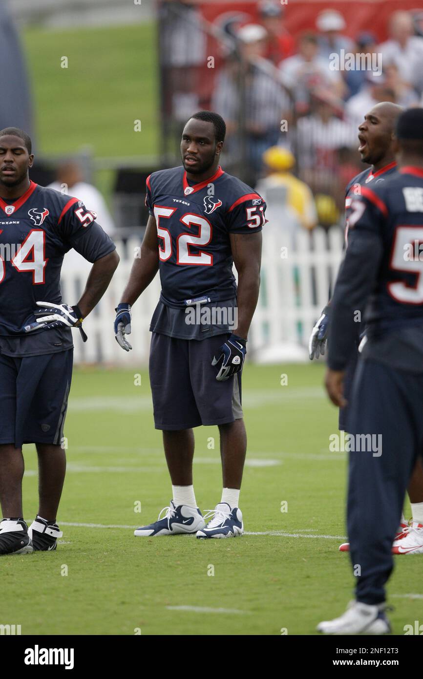 Houston Texans linebacker Xavier Adibi (52) during a NFL football ...