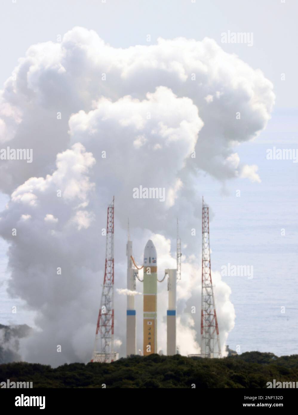 Smoke of ignition at the Japan Aerospace Exploration Agency (JAXA)'s ...