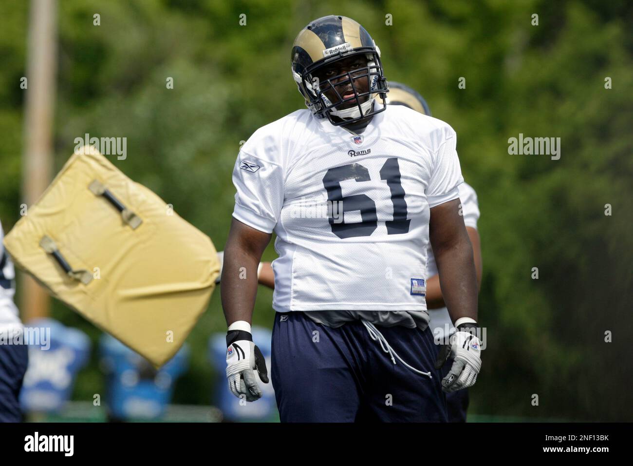 St. Louis Rams offensive tackle Eric Young is seen during NFL football ...