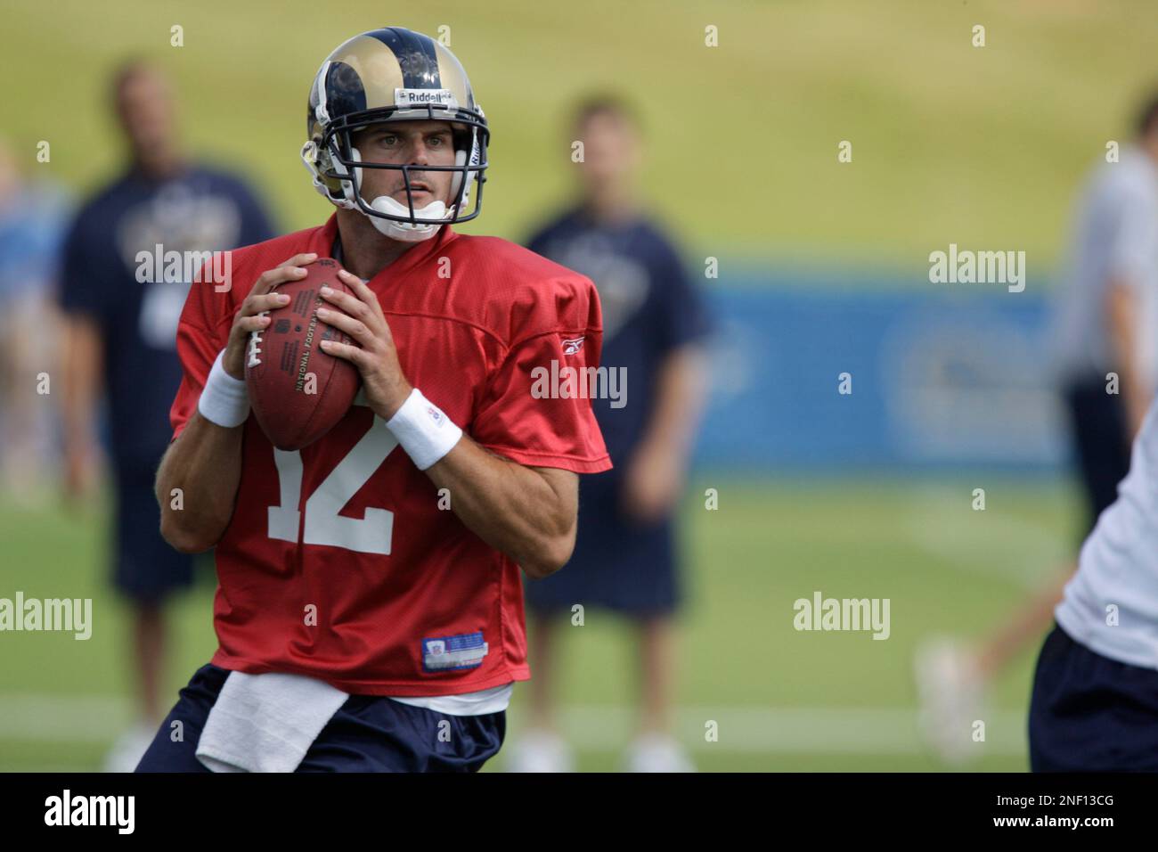 St. Louis Rams quarterback Kyle Boller drops back to pass during NFL ...
