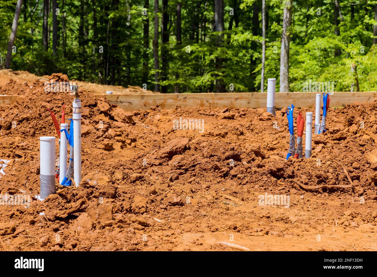 Involves installation of new utility sewer and water lines under ...