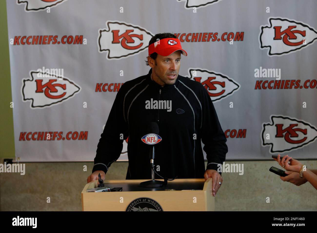 Kansas City Chiefs coach Todd Haley during NFL training camp in River ...