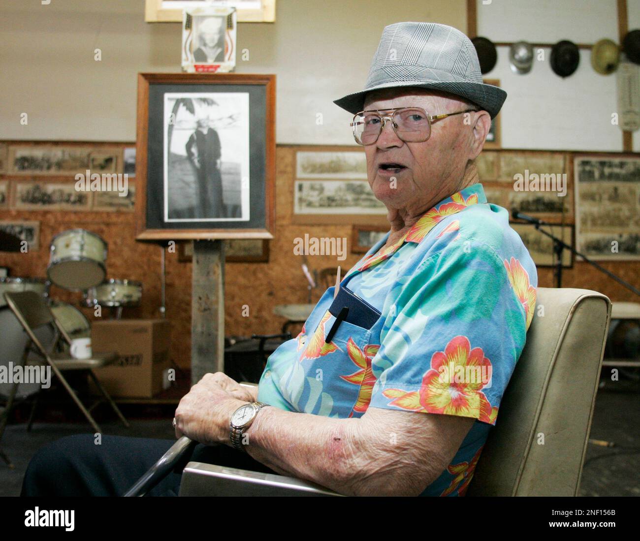 In this photo taken Wednesday, July 8, 2009, Orval "Hoppy" Ray is ...