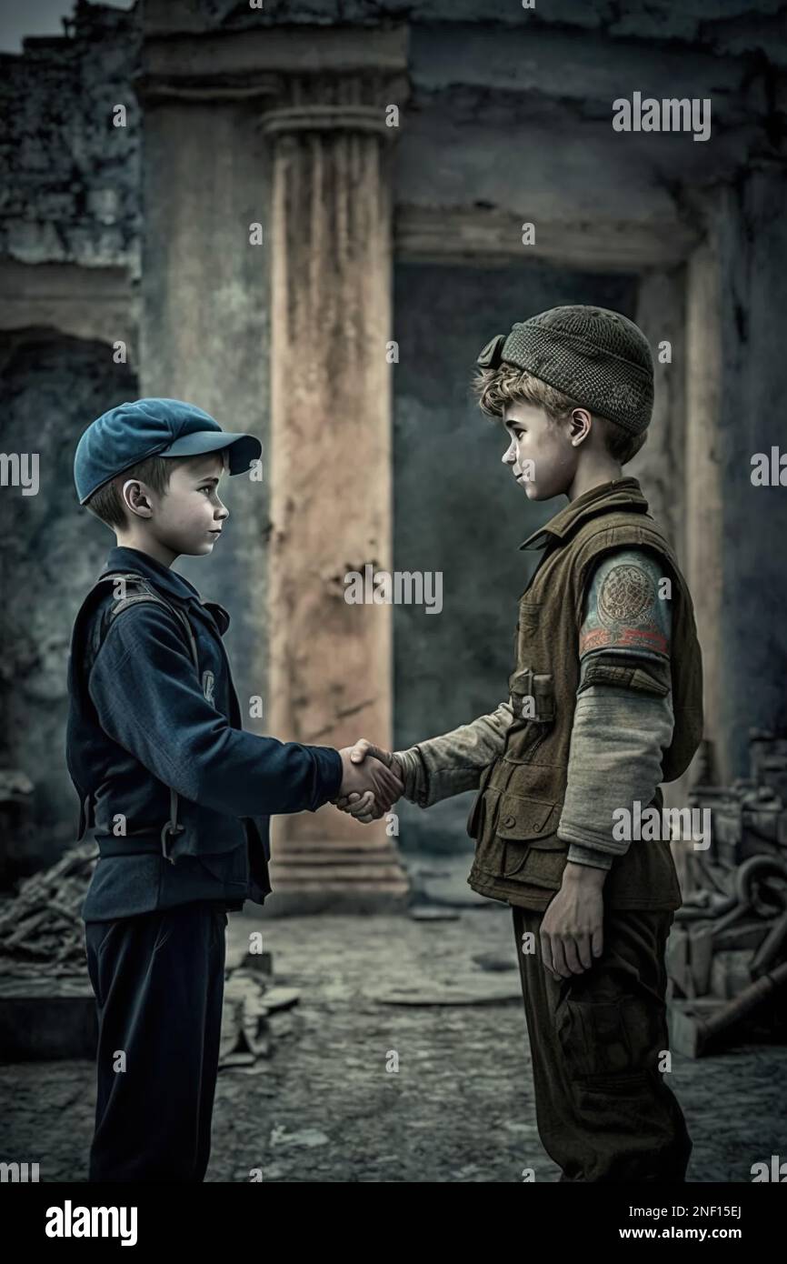 Hands shake peace hi-res stock photography and images - Alamy