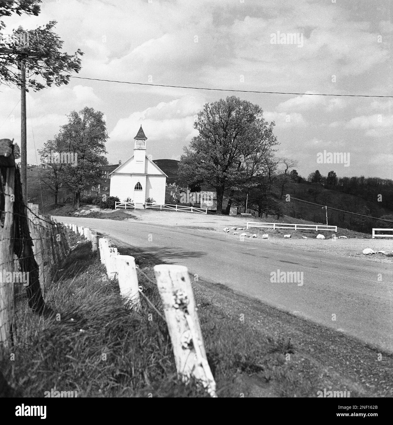 Rural scene at Raven Rock near Waverly, West Virginia on route 2, July ...