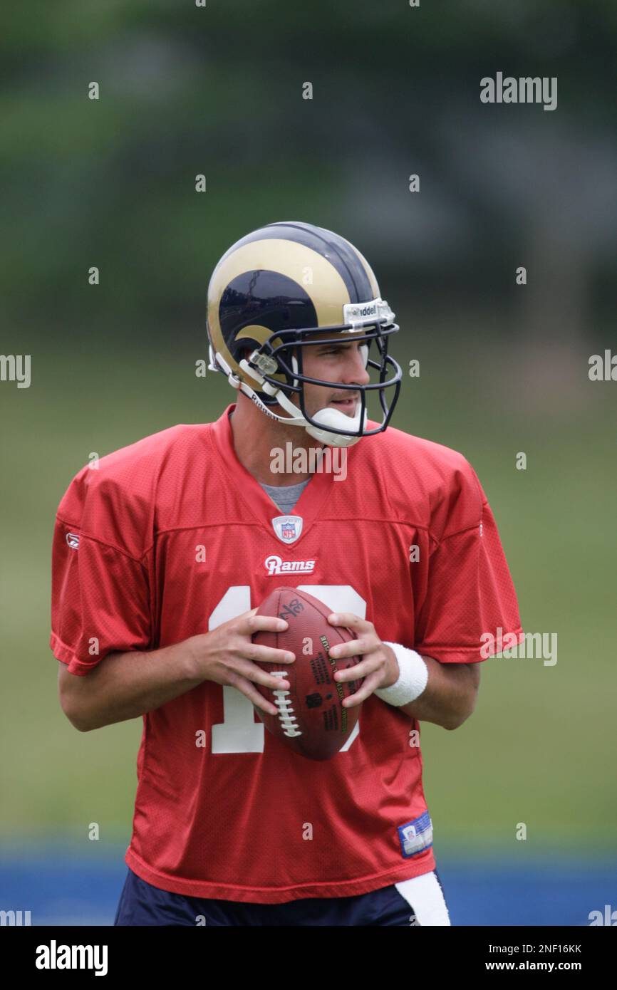 St. Louis Rams quarterback Marc Bulger looks to throw during NFL ...