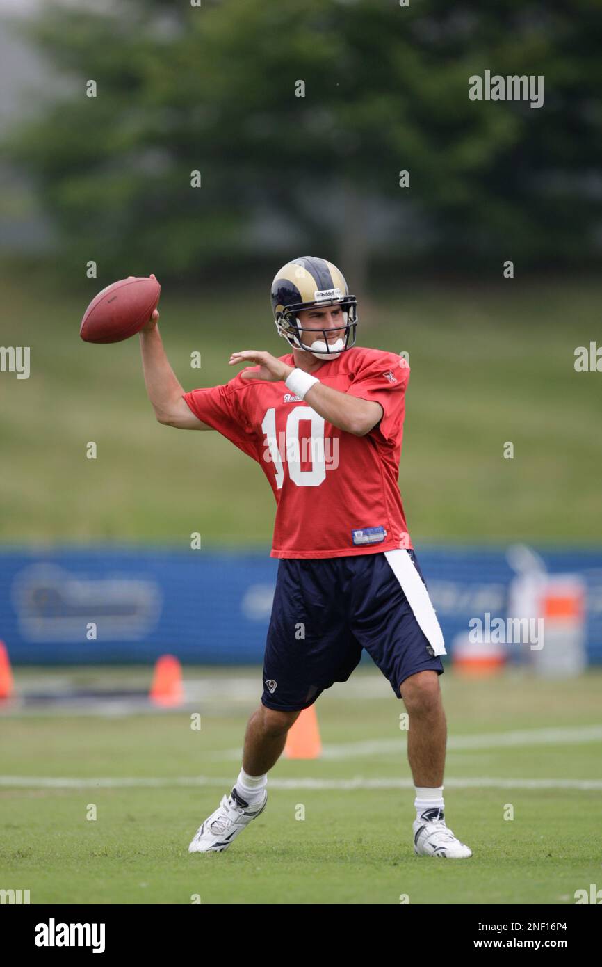 St. Louis Rams quarterback Marc Bulger throws during NFL football ...