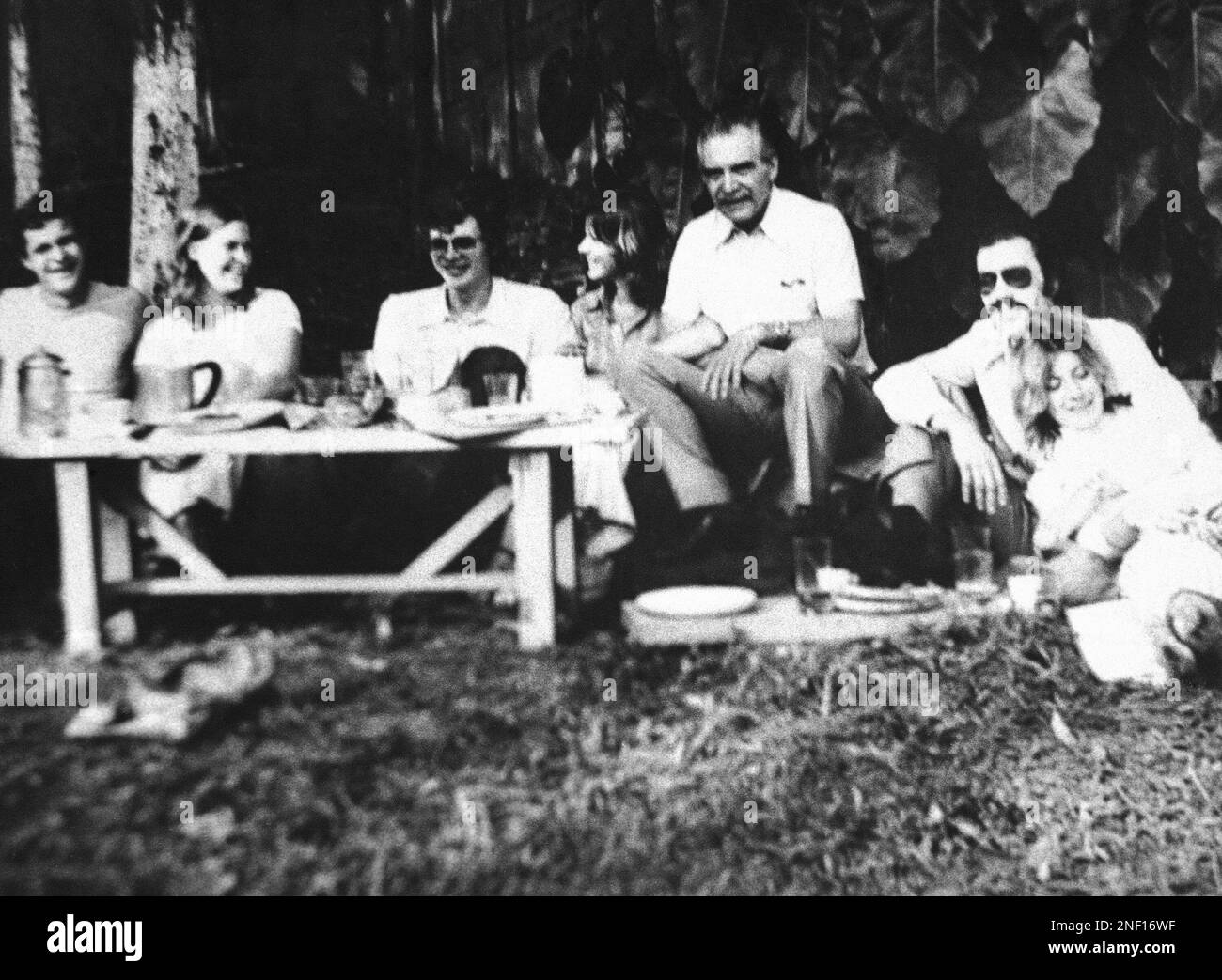 The man police believe is Nazi war criminal Josef Mengele, third from ...