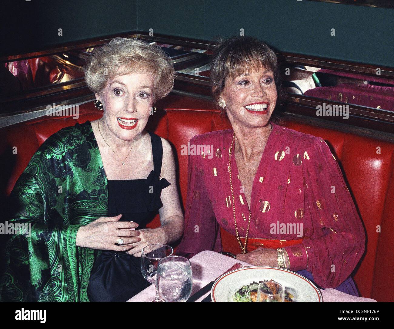 Mary Tyler Moore, right, is joined by former “Mary Tyler Moore Show” co ...