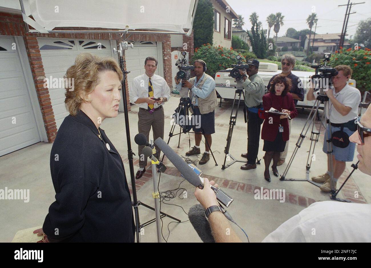 D’Anne Purcilly LeBon holds a news conference in afternoon on Tuesday ...