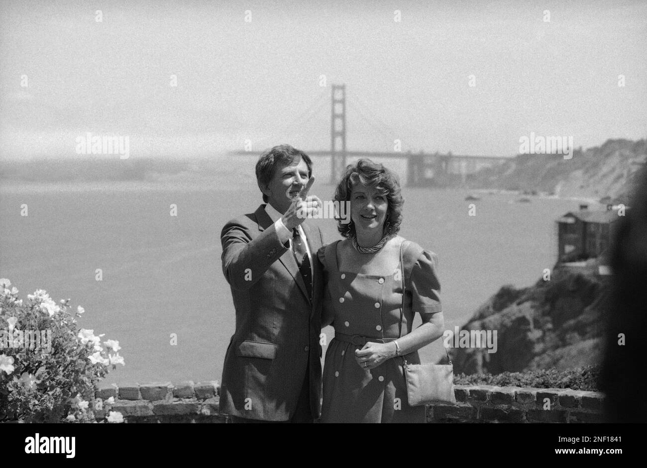 Sen. Gary Hart and his wife Lee take in the sights during a tour of San ...