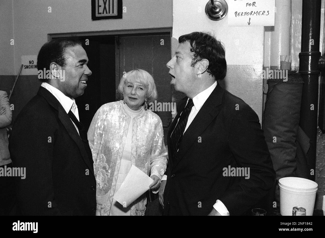 Musicians Bobby Short, left, Blossom Dearie and Cy Coleman pose ...