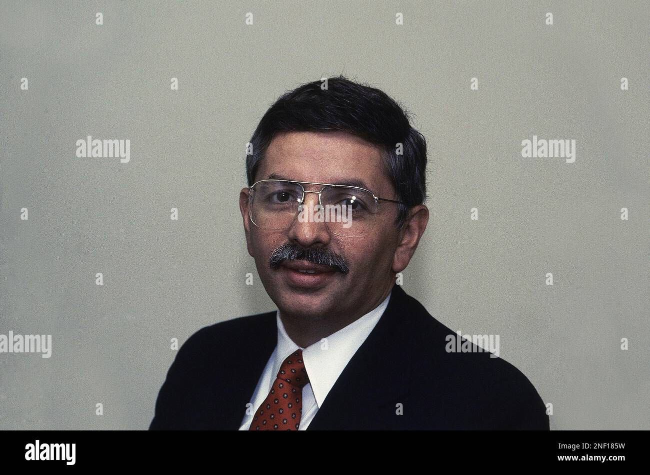 Shown in photo are head and shoulder shots of David Stern, (newly ...