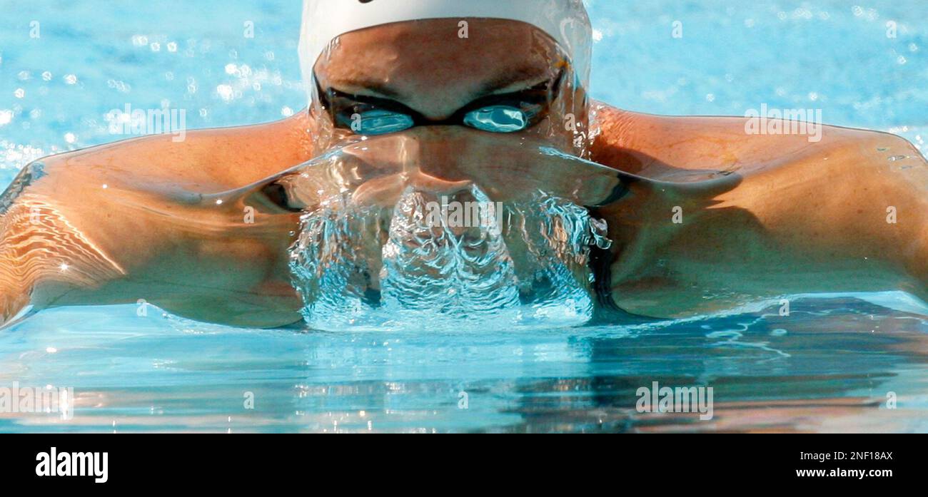 Eric Shanteau of the United States swims in a Men's 200m Breaststroke ...