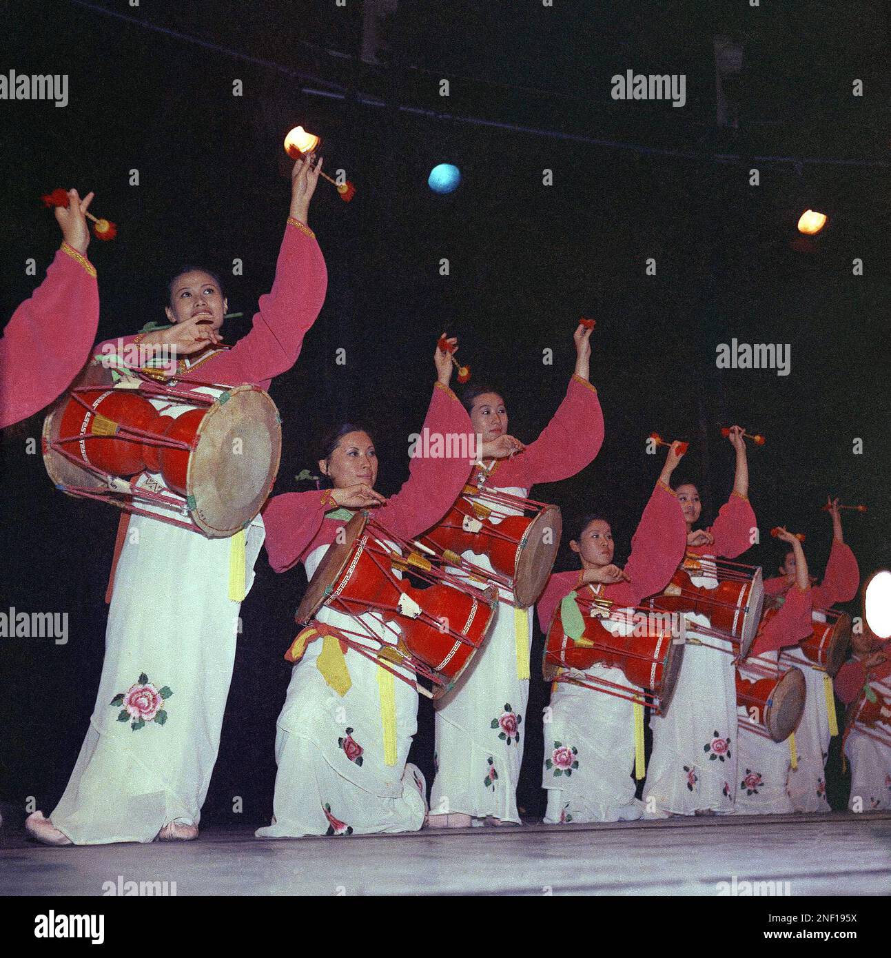 Dancers from the Korean National Dance Company as they make their first ...