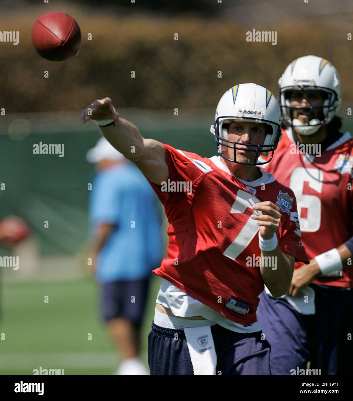 San Diego Chargers backup quarterback Billy Volek during opening day of ...