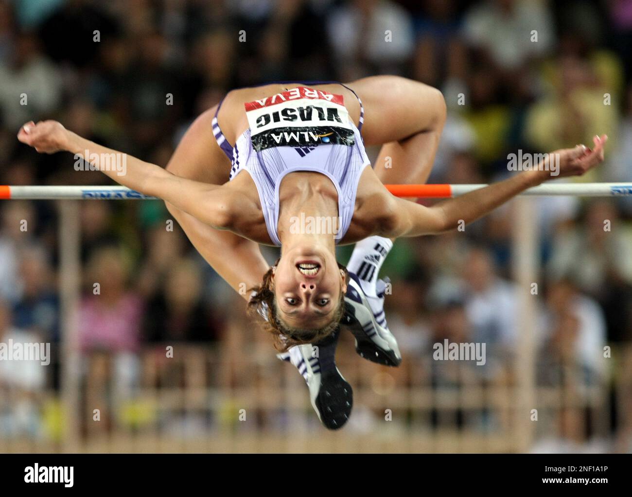 Croatia's Blanca Vlasic wins the Womens high jump at the Herculis ...