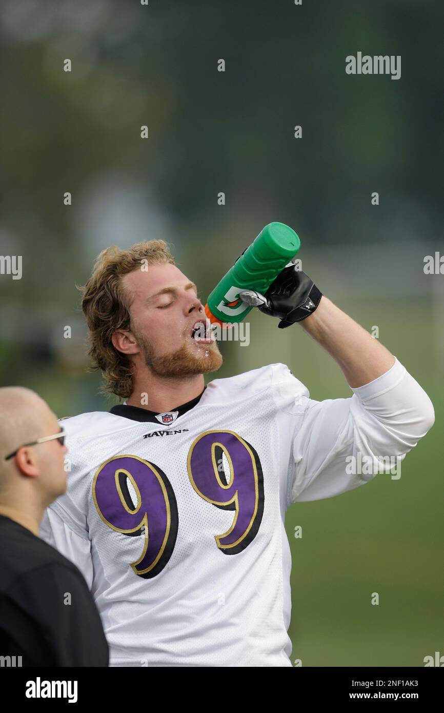 Baltimore Ravens Paul Kruger (99) during the NFL football team's ...