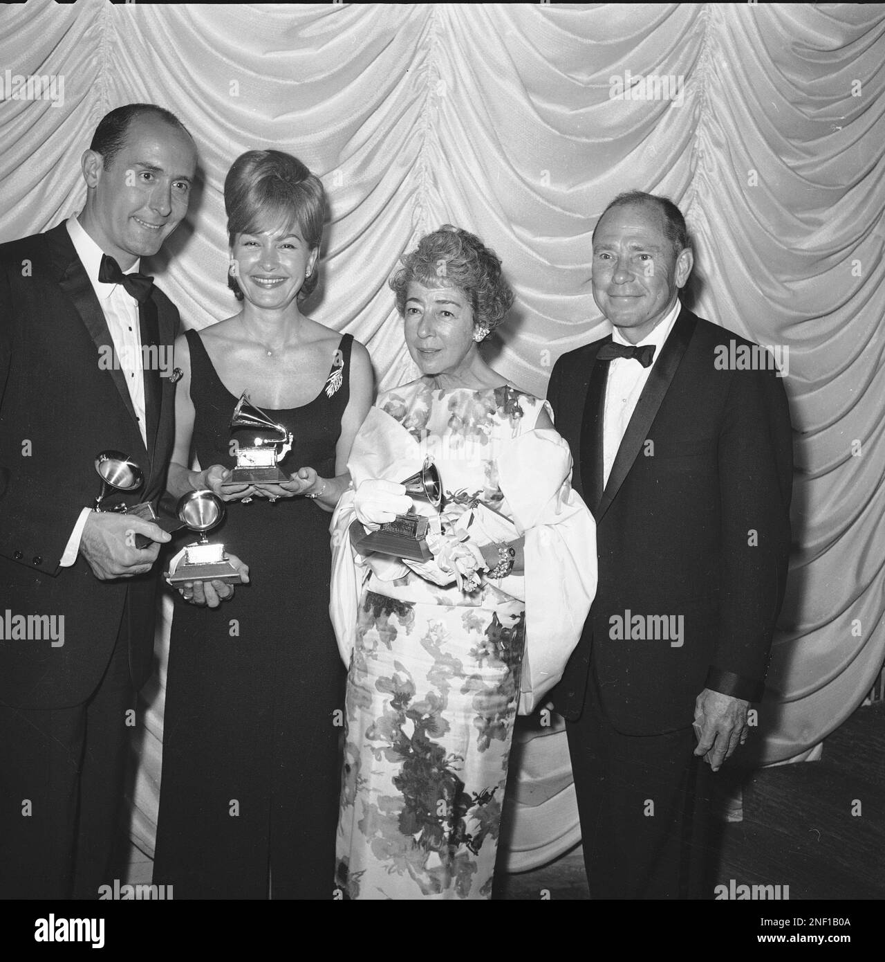 Left to right: Henry Mancini, his wife Ginny, Ginger Mercer, and her ...