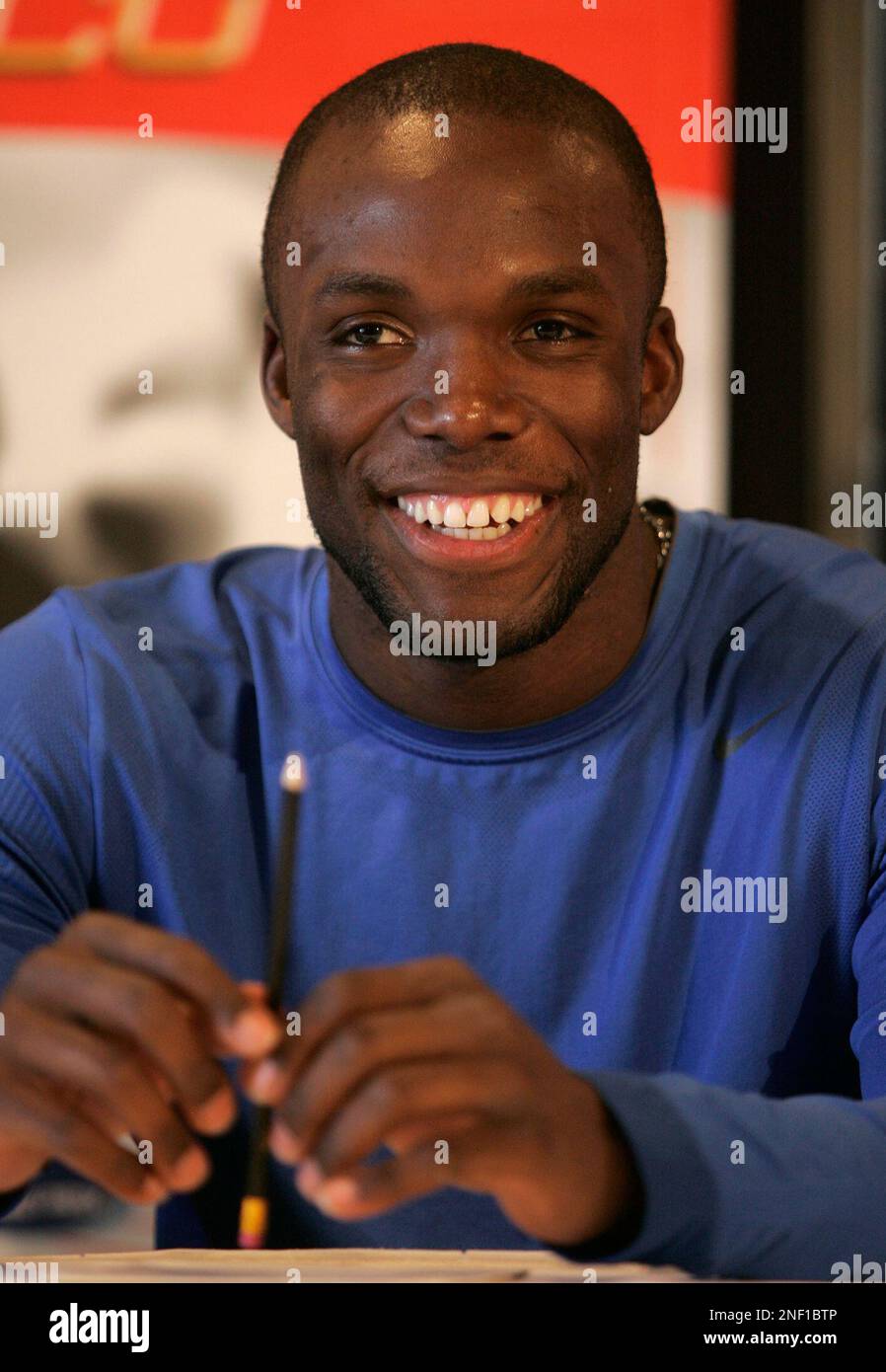 American sprinter who specializes in the 400 meters, LaShawn Merritt ...