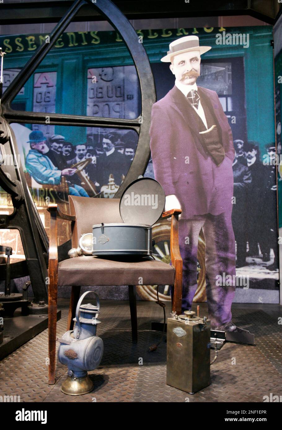 A life size photo of Louis Bleriot, a French inventor and engineer who ...