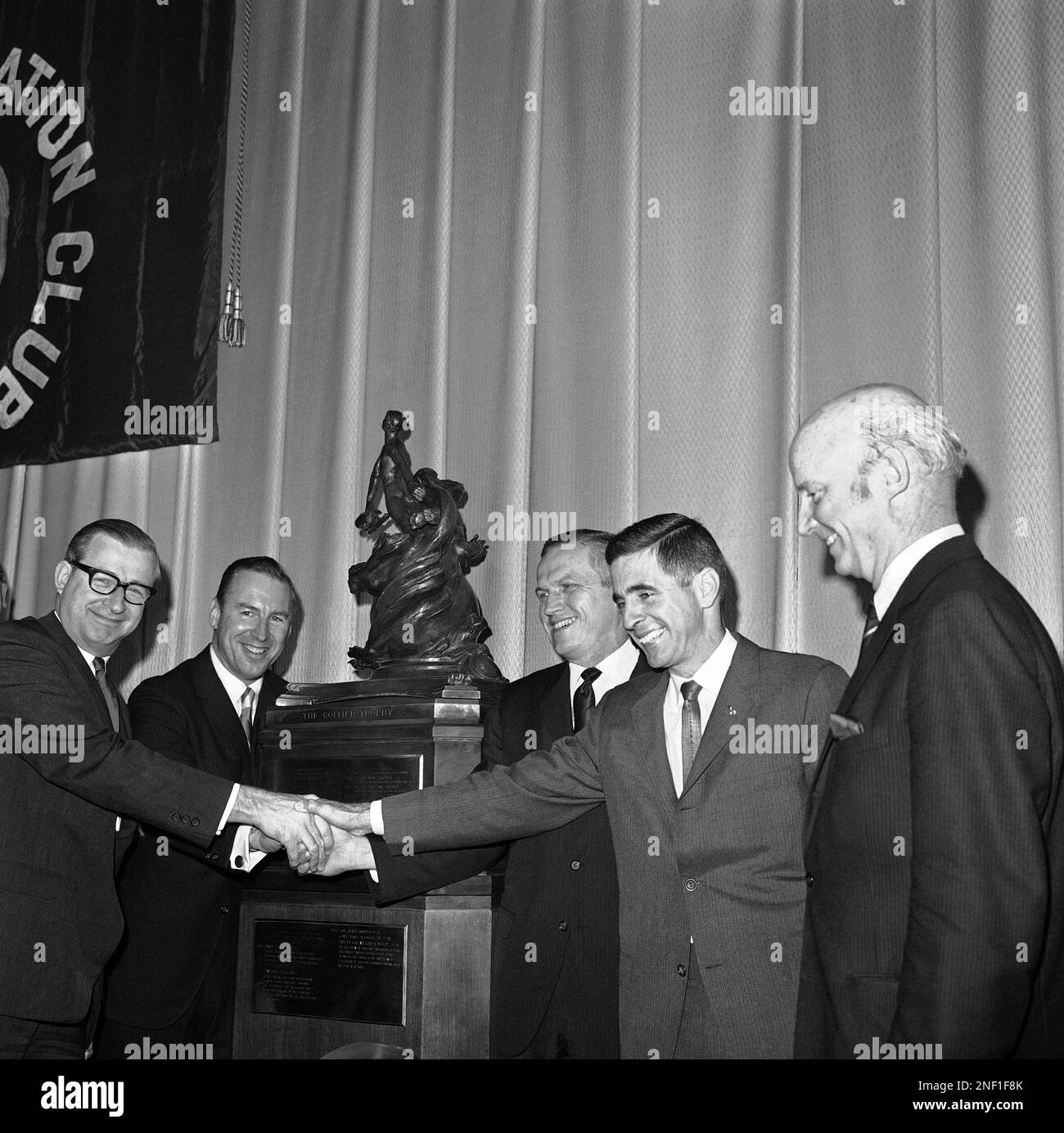 The Apollo 8 astronauts, first men to fly around the moon received the ...