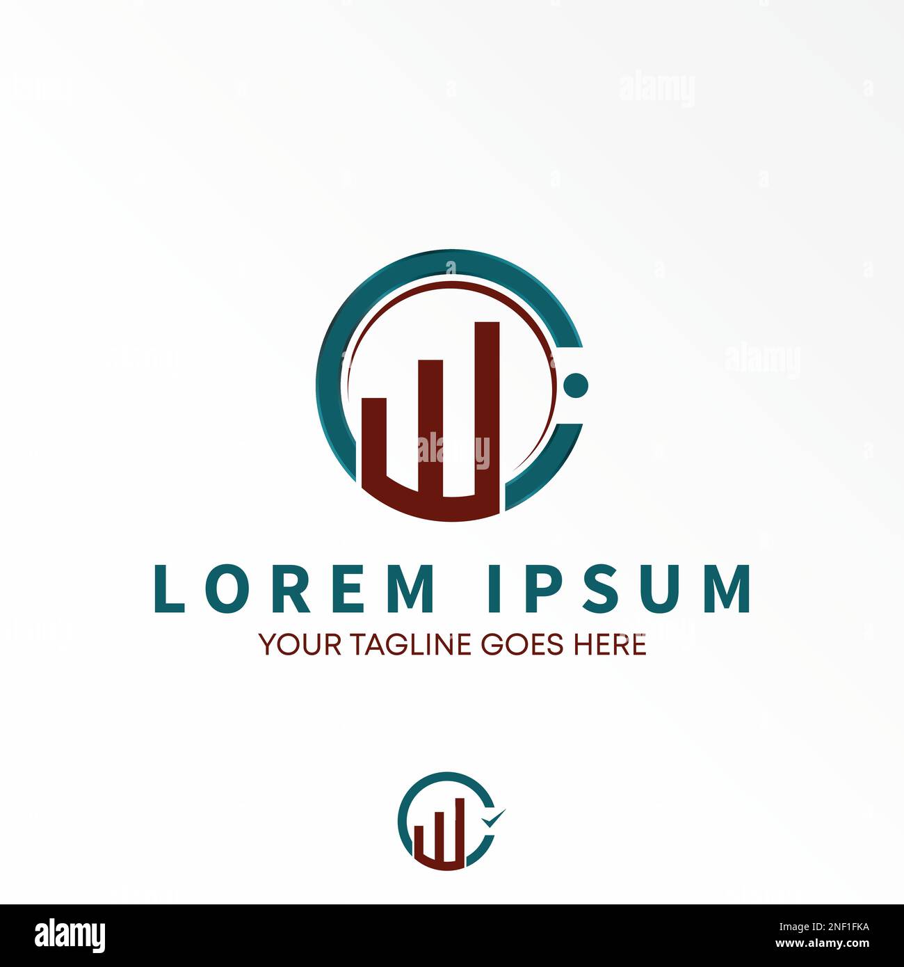 Letter or word WCI or WOI font like chart or graph image graphic icon ...