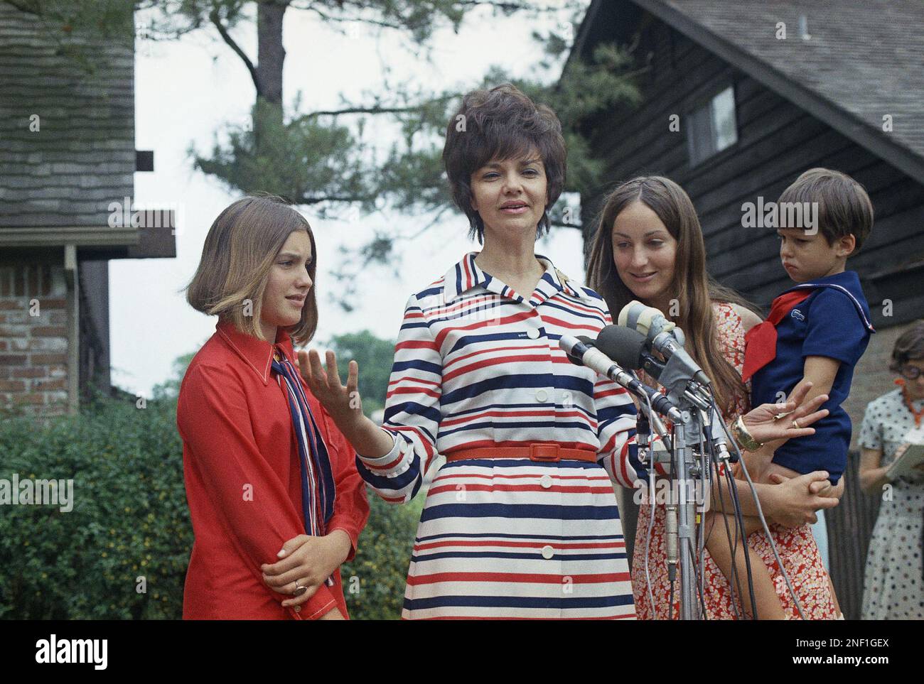 Marilyn Lovell is shown with her with children, from left, Susan ...