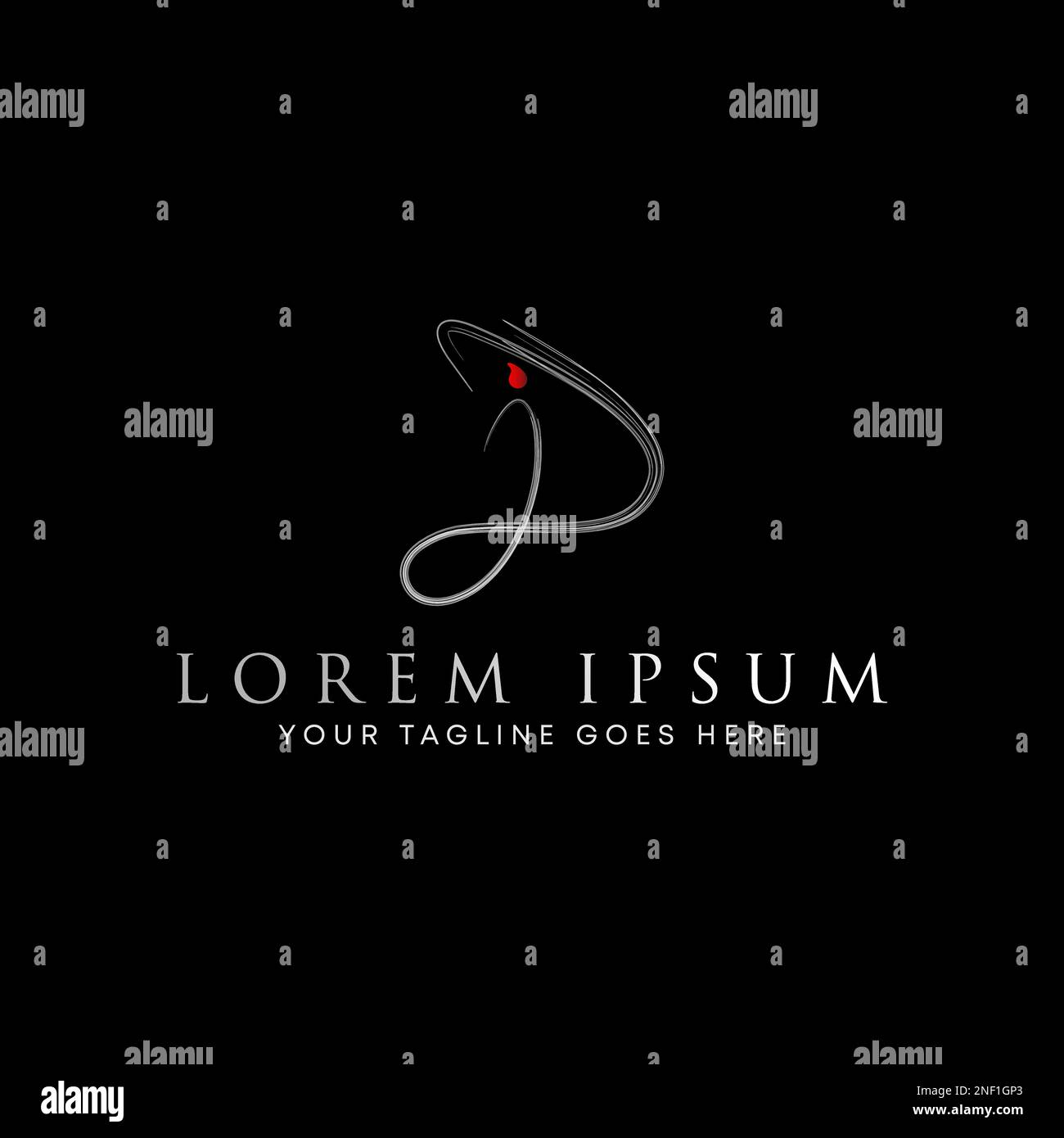 Letter JD or DJ latin handwritten sans serif font in line art image ...