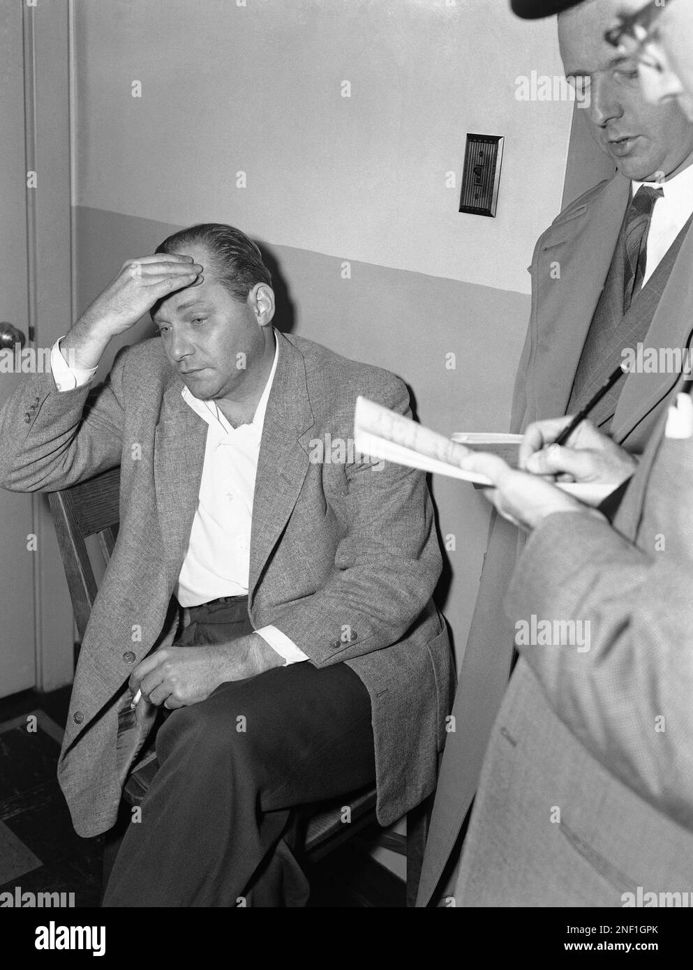 Carl Austin Hall, on Oct. 7, 1953 in St. Louis after his arrest in ...