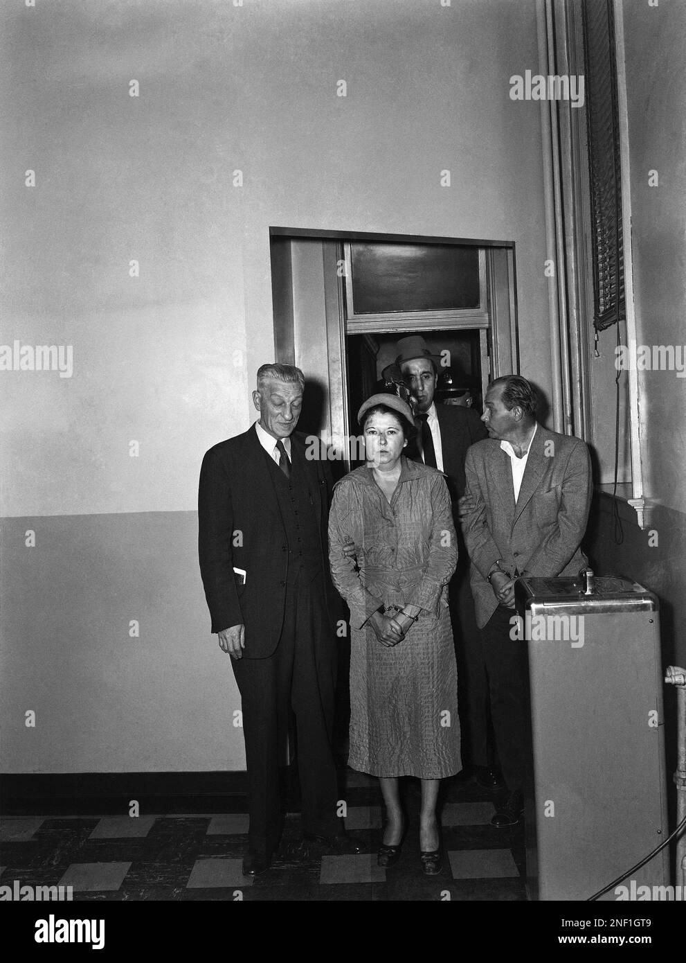 Carl Austin Hall and Mrs. Bonnie Brown Heady in Police Station on Oct ...