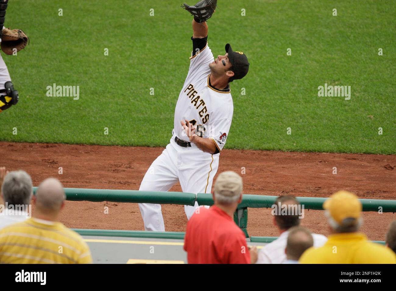 Pittsburgh Pirates; Garrett Jones (46) in action during a baseball game ...
