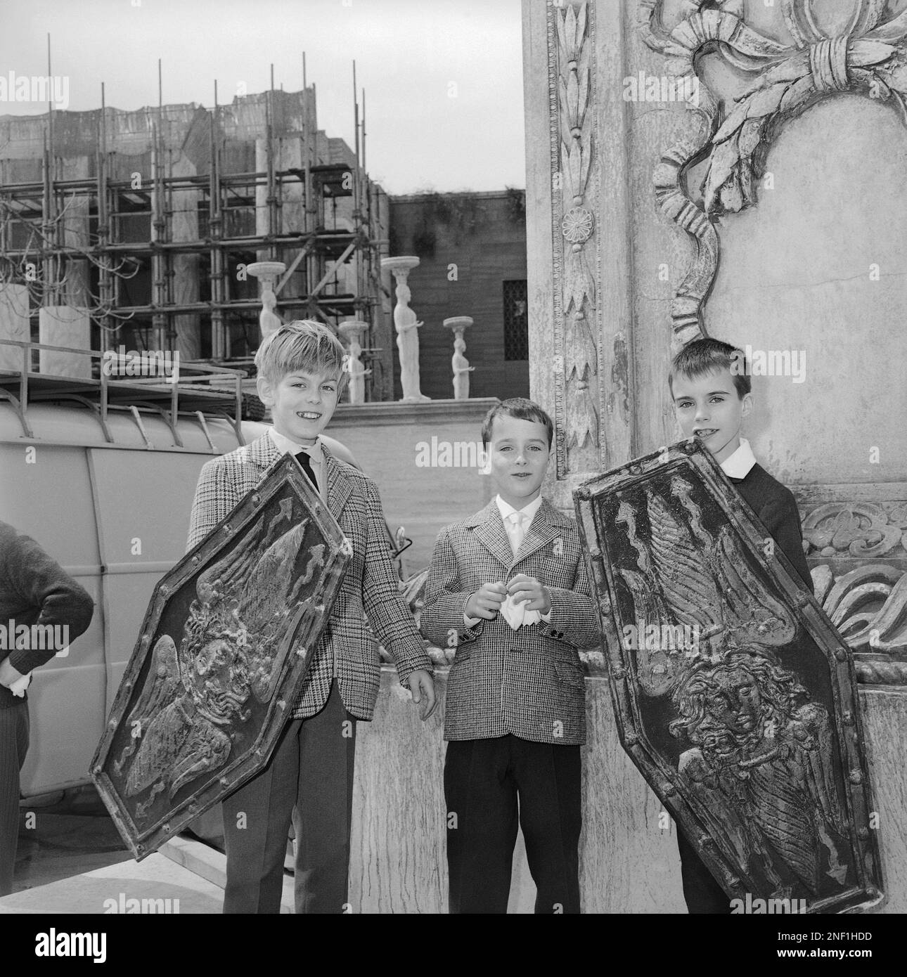 Elizabeth Taylor’s two sons, Michael Wilding, junior, 8, (right ...